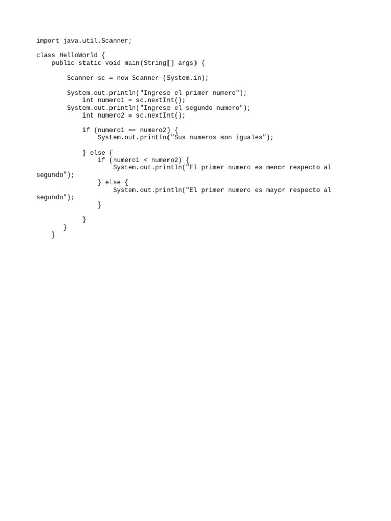 Indica Que Numero Es Mayor o Menor | PDF