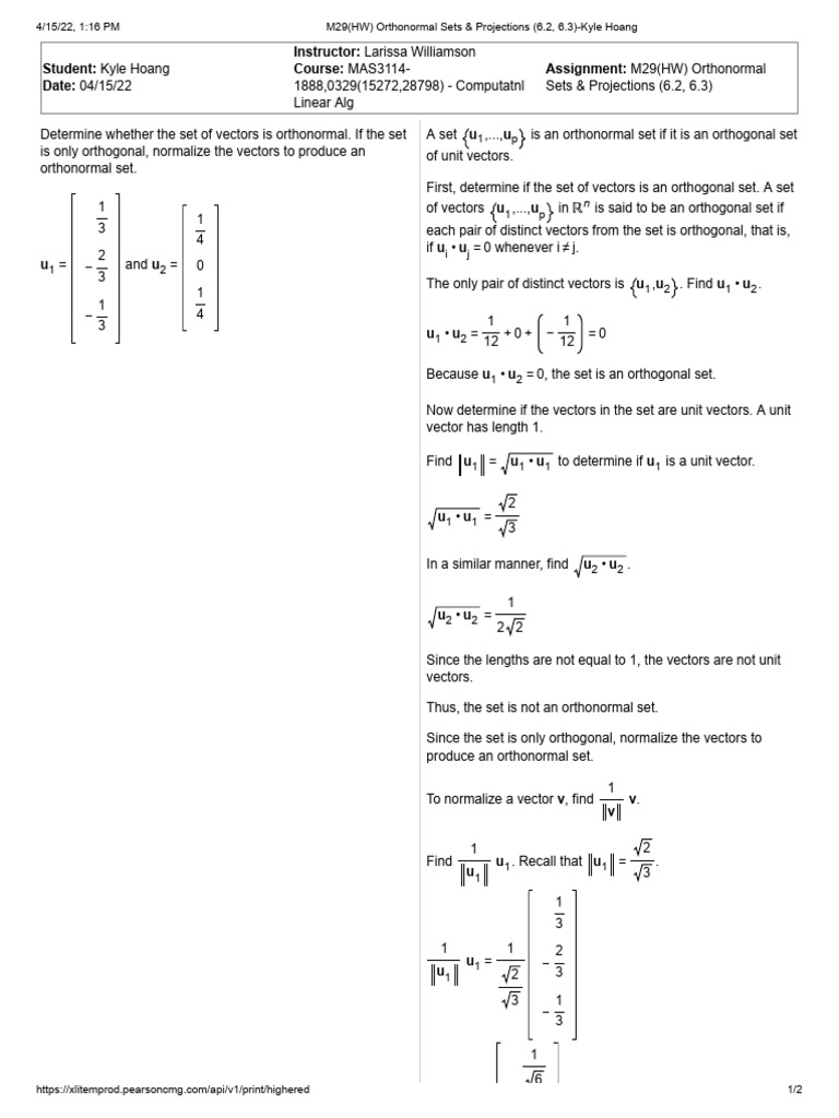 Student: Kyle Hoang Date: 04/15/22 Instructor: Larissa Williamson Course: MAS3114-Assignment ...
