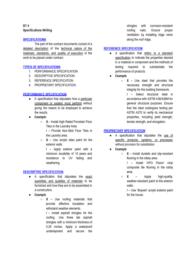 BT 4 5 Reviewer Ica 2 1 | PDF | Concrete | Specification (Technical Standard)