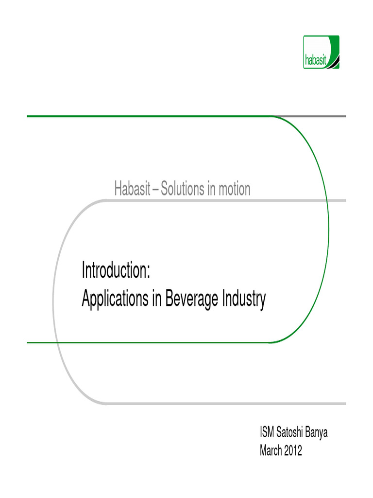 TU 1007 Belt Applications in The Beverage Industry | PDF | Belt ...