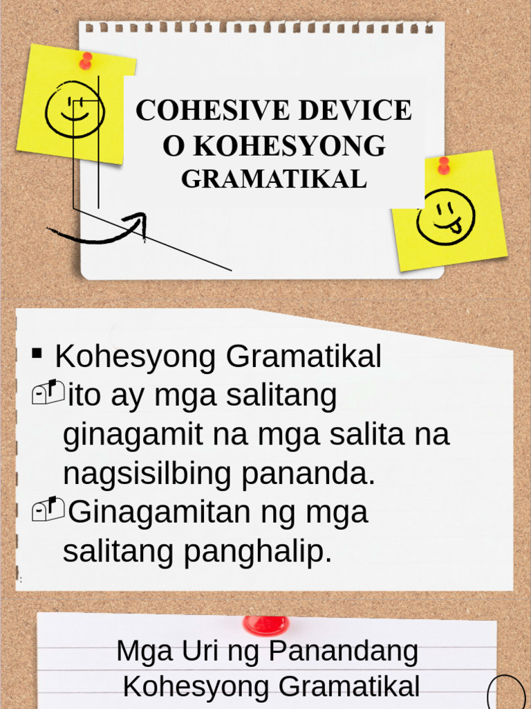 Cohesive Device | PDF