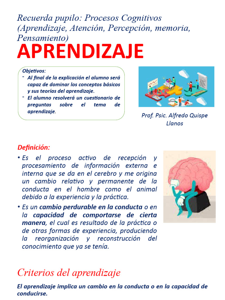 Aprendizaje | Descargar gratis PDF | Aprendizaje | Pensamiento