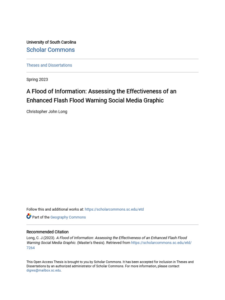 A Flood of Information - Assessing The Effectiveness of An Enhance ...