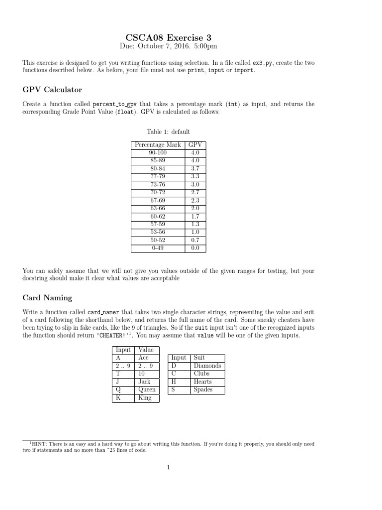 Exercise 3 | PDF | Data Type | Boolean Data Type