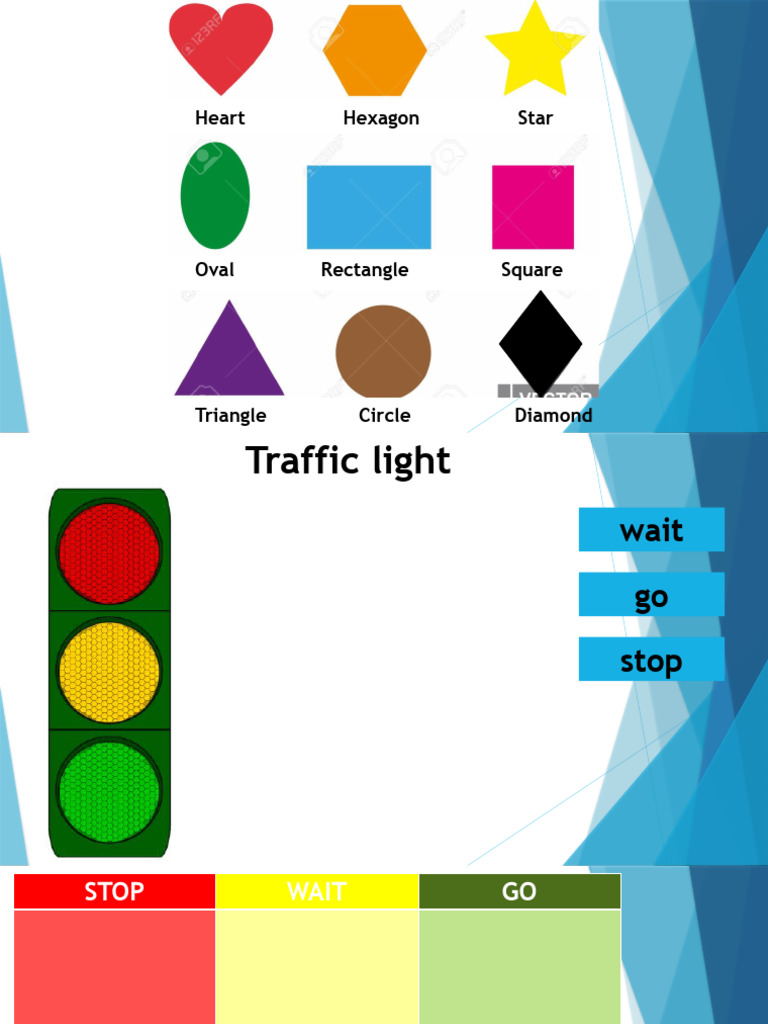 Shapes and Traffic Light Activity | PDF