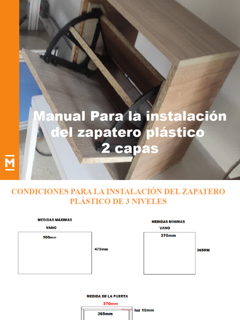 1 2Manual Zapatero plástico 2 niveles | PDF
