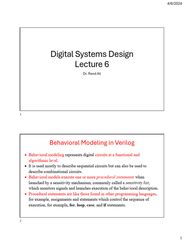انظمة رقمية ٦ - معلومات - ست رند | PDF | Software Development | Computer Science
