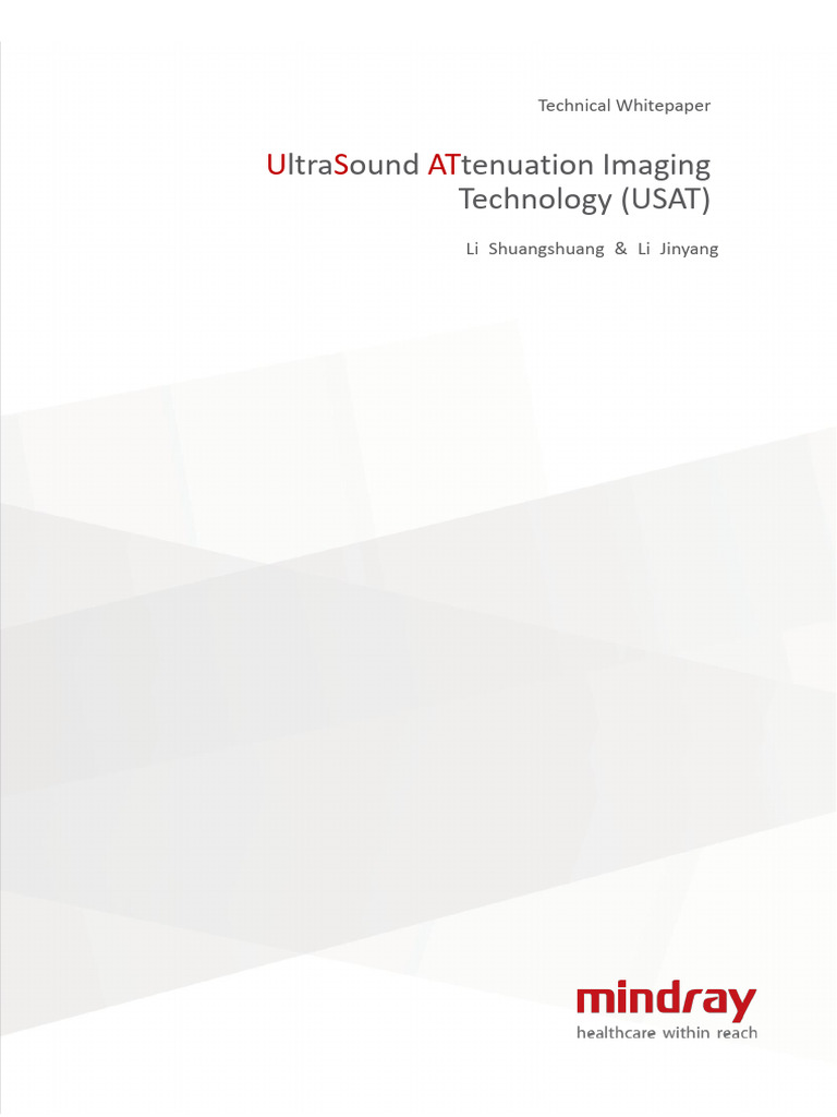 White-Paper USAT Final | PDF | Medical Ultrasound | Ultrasound
