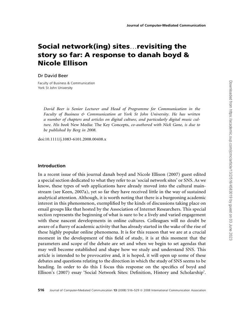 Social Networking | PDF | Social Networking Service | Online And Offline