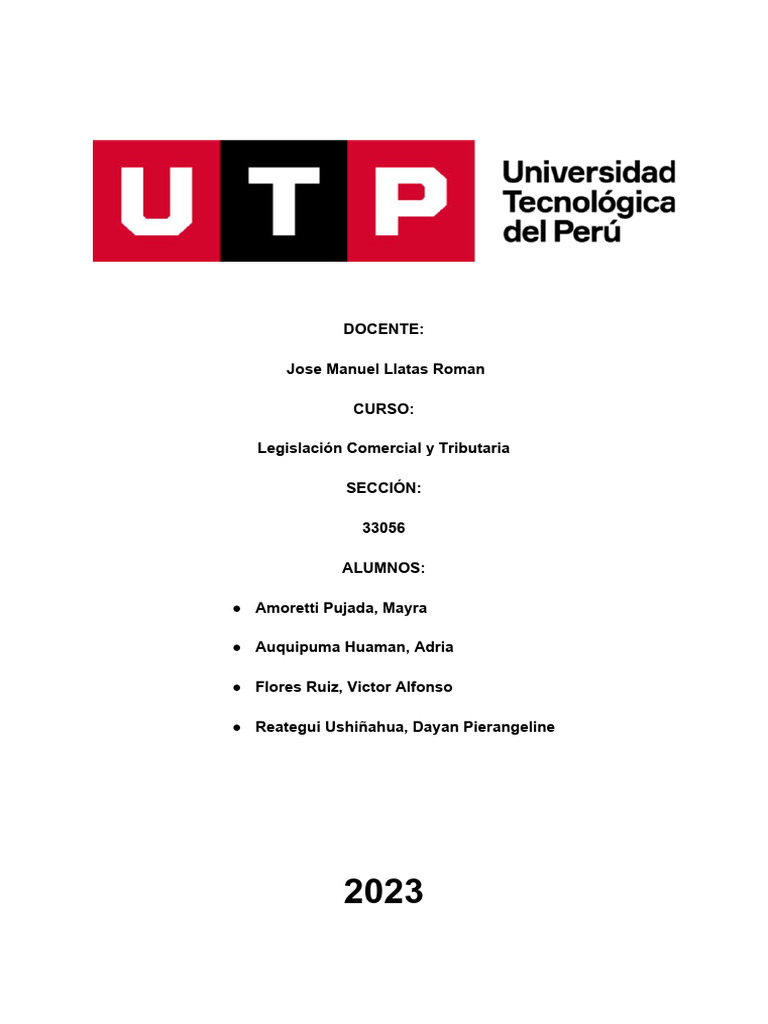 Backus Leg Comercial Y Tributaria 1 Pdf Bancos Pagaré