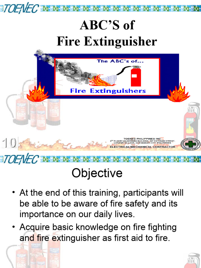 ABC's of Fire Extinguisher | PDF | Fires | Firefighting