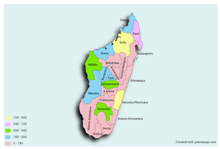 Madagascar Map Chart | PDF