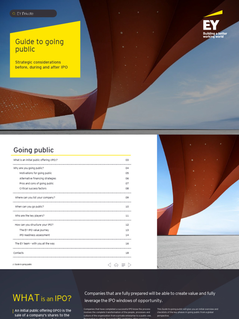 Ey Guide To Going Public Strategic Considerations Before During and ...