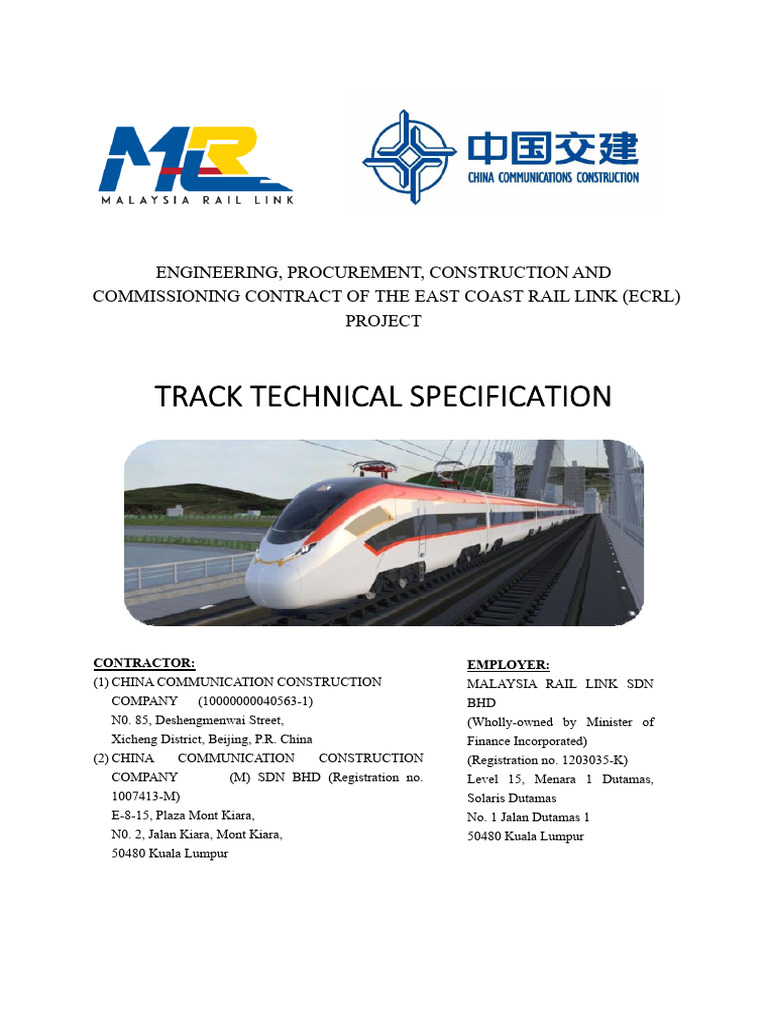 06 Track Technical Specification | PDF | Rail Transport | Civil Engineering