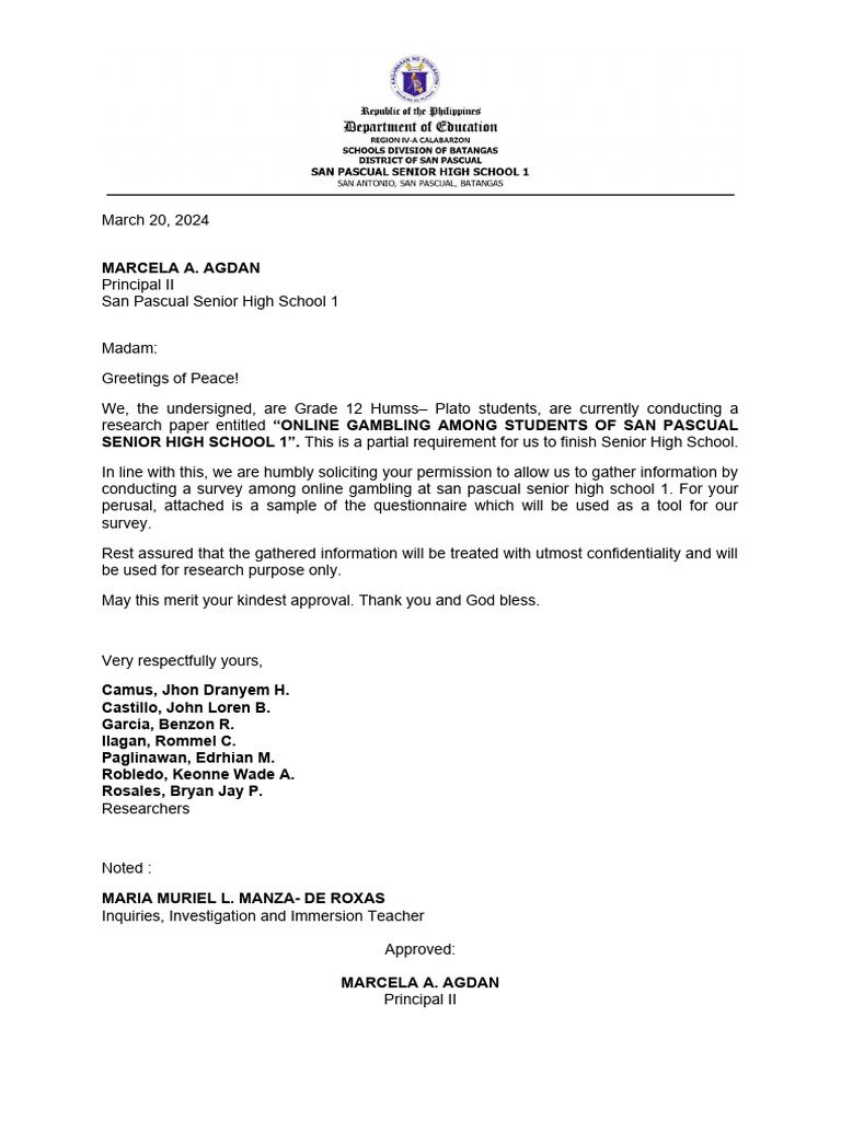 Survey Questionnaire Draft | PDF | Problem Gambling | Psychology