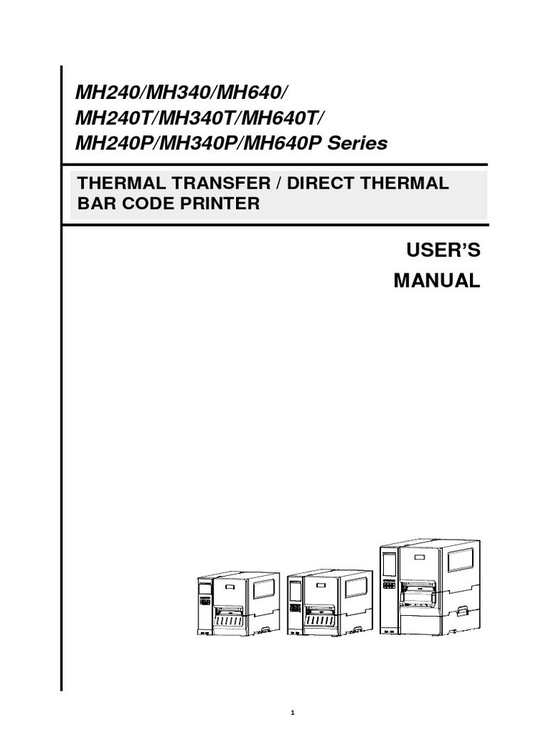 MH240 User Manual E | PDF | Transmitter | Printer (Computing)