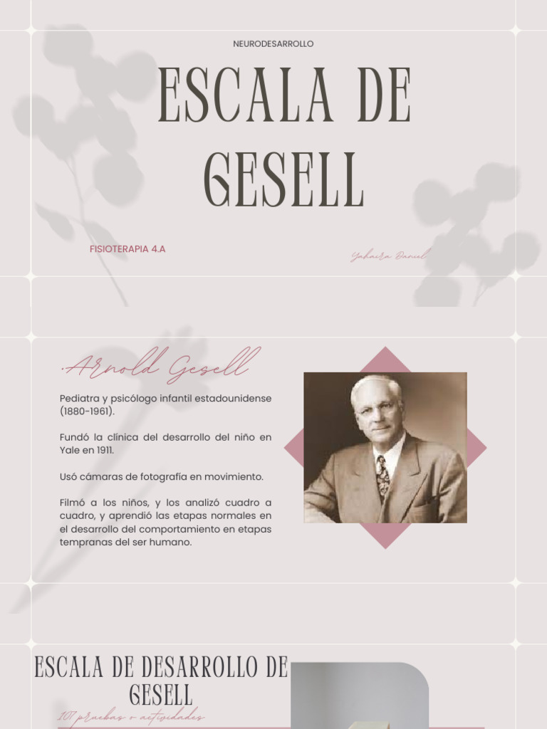 Escala de Gesell: Evaluación Infantil | PDF | Evaluación | Comportamiento