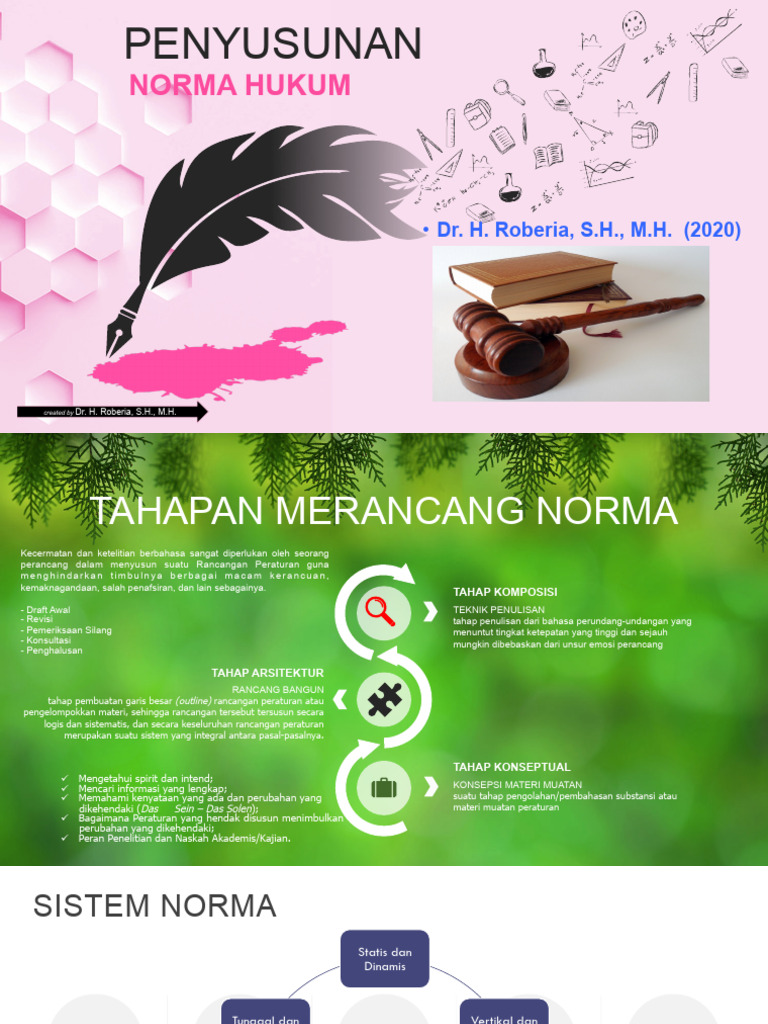 Panduan Penyusunan Norma Hukum | PDF