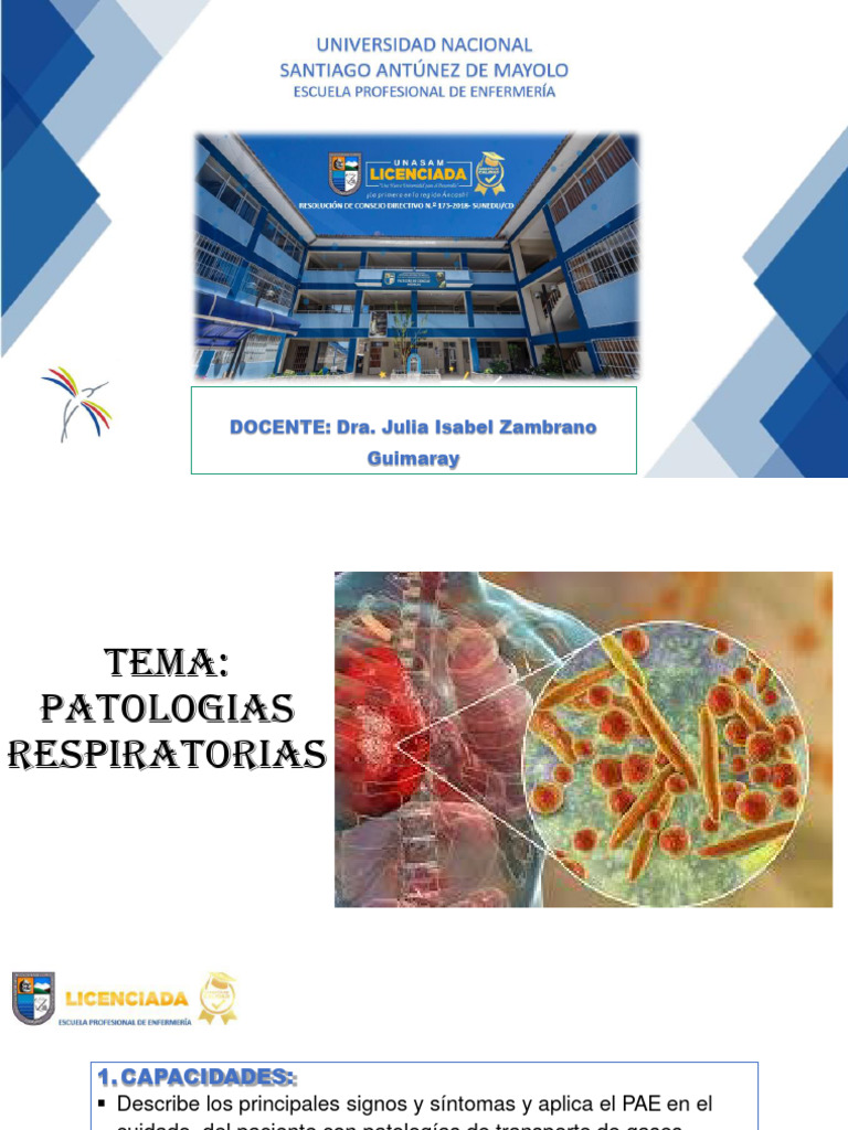 Patologias Respiratorias | PDF | Tos | Sistema respiratorio