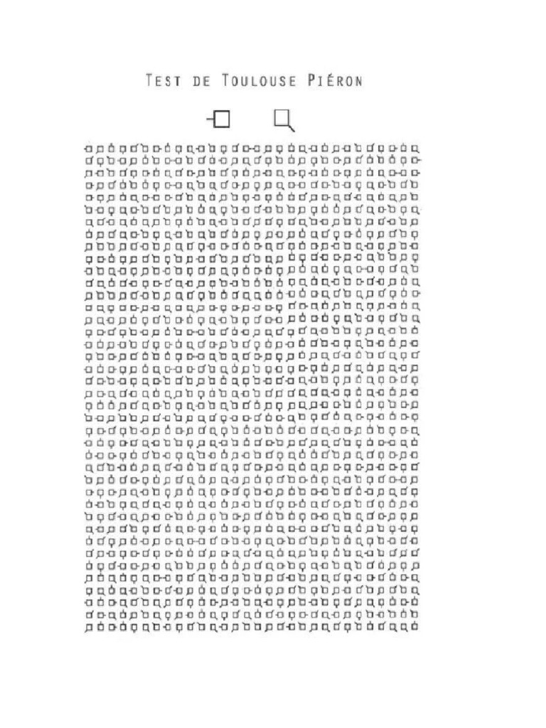 Test de Toulouse Imprimir | PDF