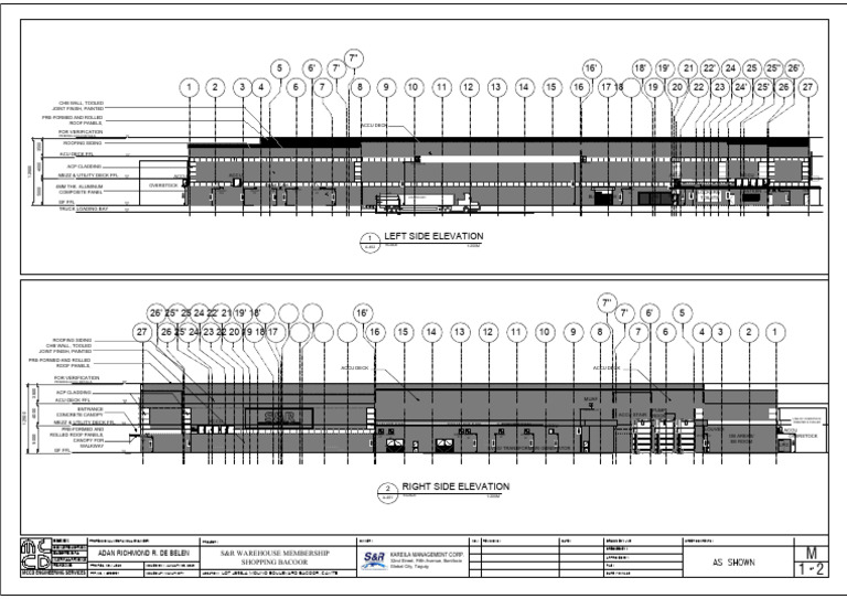 RIGHT AND LEFT ELEVATION-Layout1 | PDF | Building Engineering ...