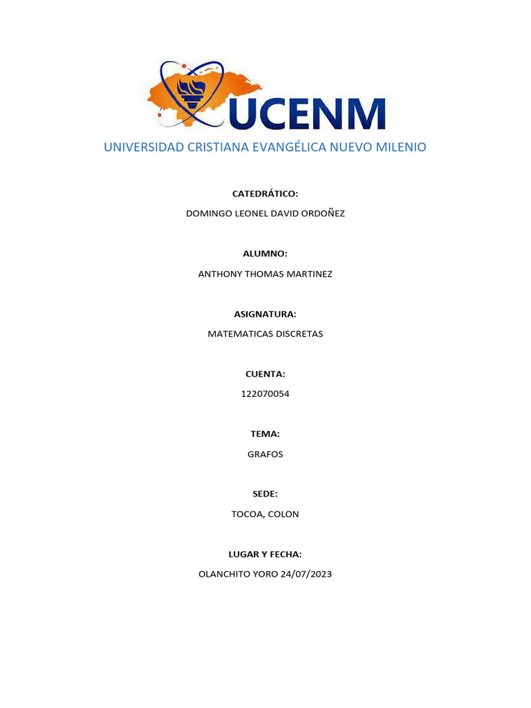 Informe Final | PDF | Teoría de grafos | Vértice (teoría de grafos)