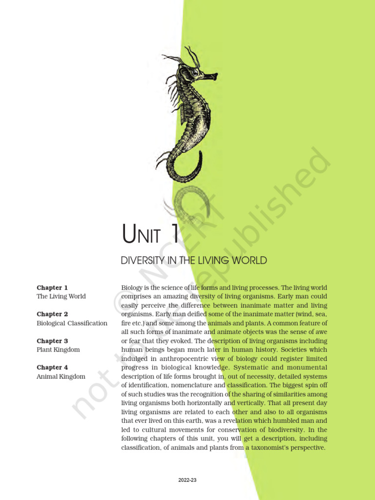 Understanding the Living World | PDF | Taxonomy (Biology) | Taxon