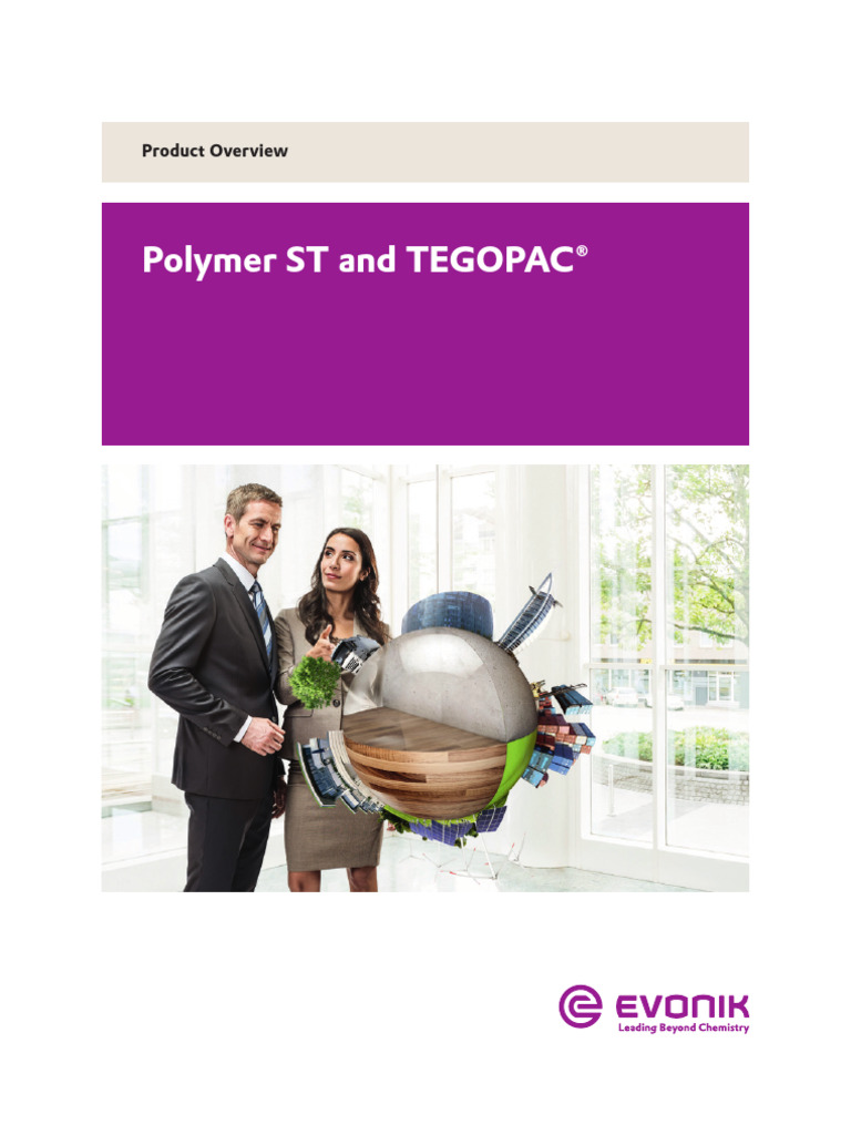 Product Overview - Evonik - Polymer ST Tegopac 2020 | PDF | Adhesive ...