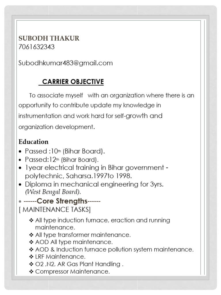 Subodh CV | PDF | Energy Technology | Mechanical Engineering