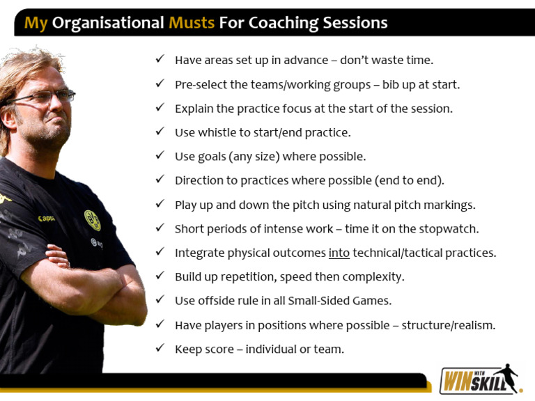 Neil Winskill - Organisational Musts For Coaching Sessions | PDF ...
