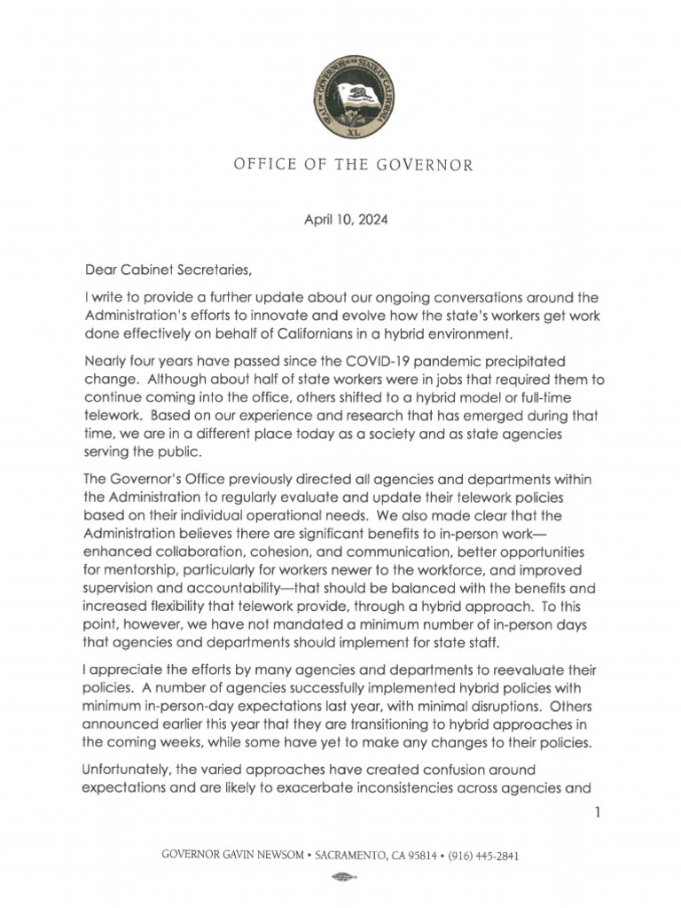 Letter To Cabinet Secretaries | PDF