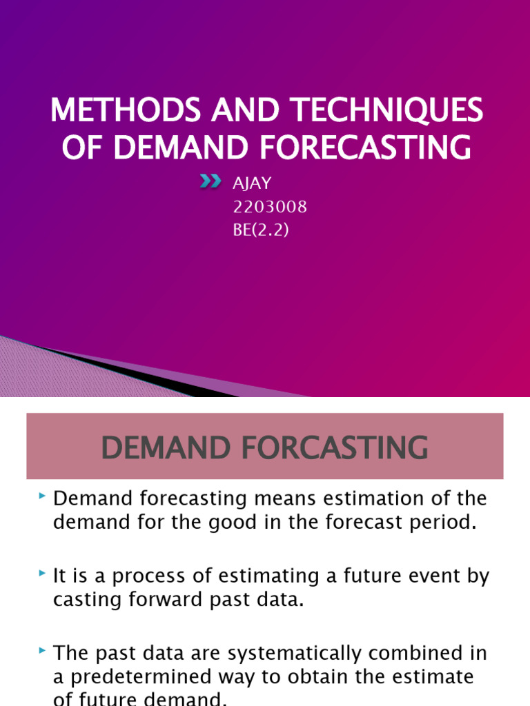 Demand Forcasting | PDF | Forecasting | Methodology