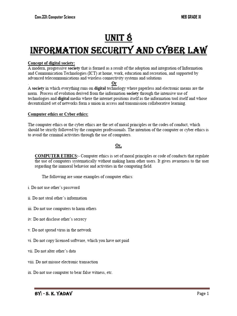 Unit 8 | PDF | Malware | Cybercrime