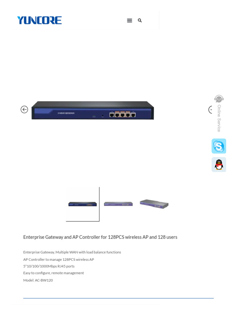 Gateway-Router - Tuncore AC-BW120 Yunlink | PDF | Computer Network | Router (Computing)