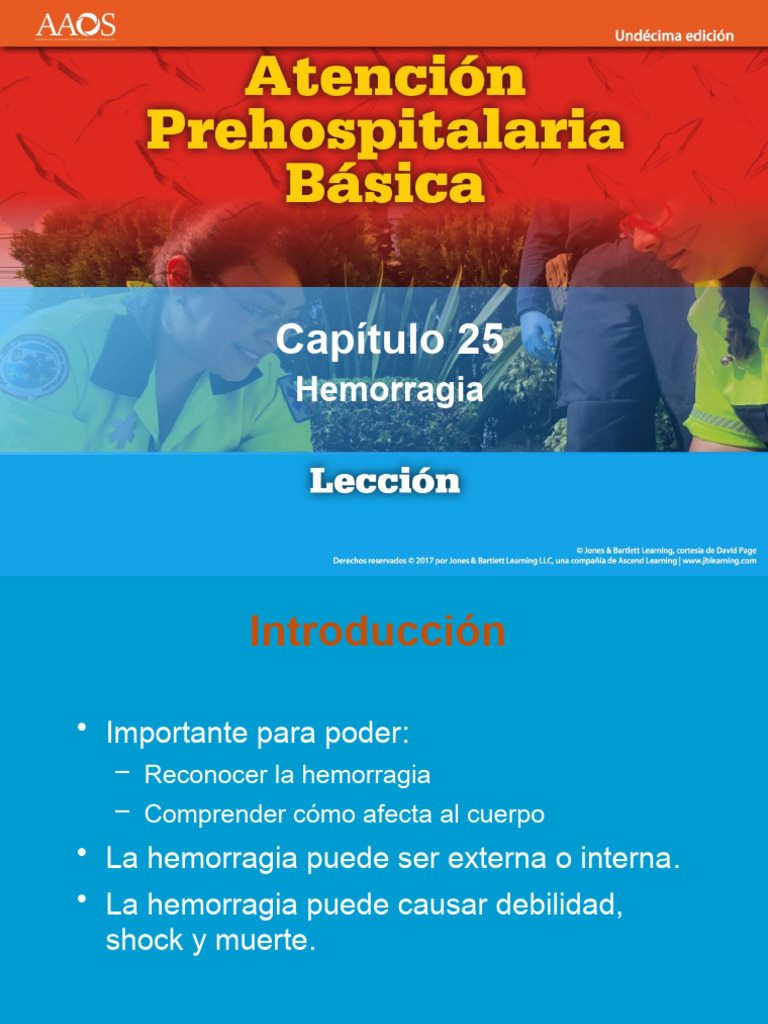 Leccion_25_Hemorragia | PDF | Sistema circulatorio | Sangre
