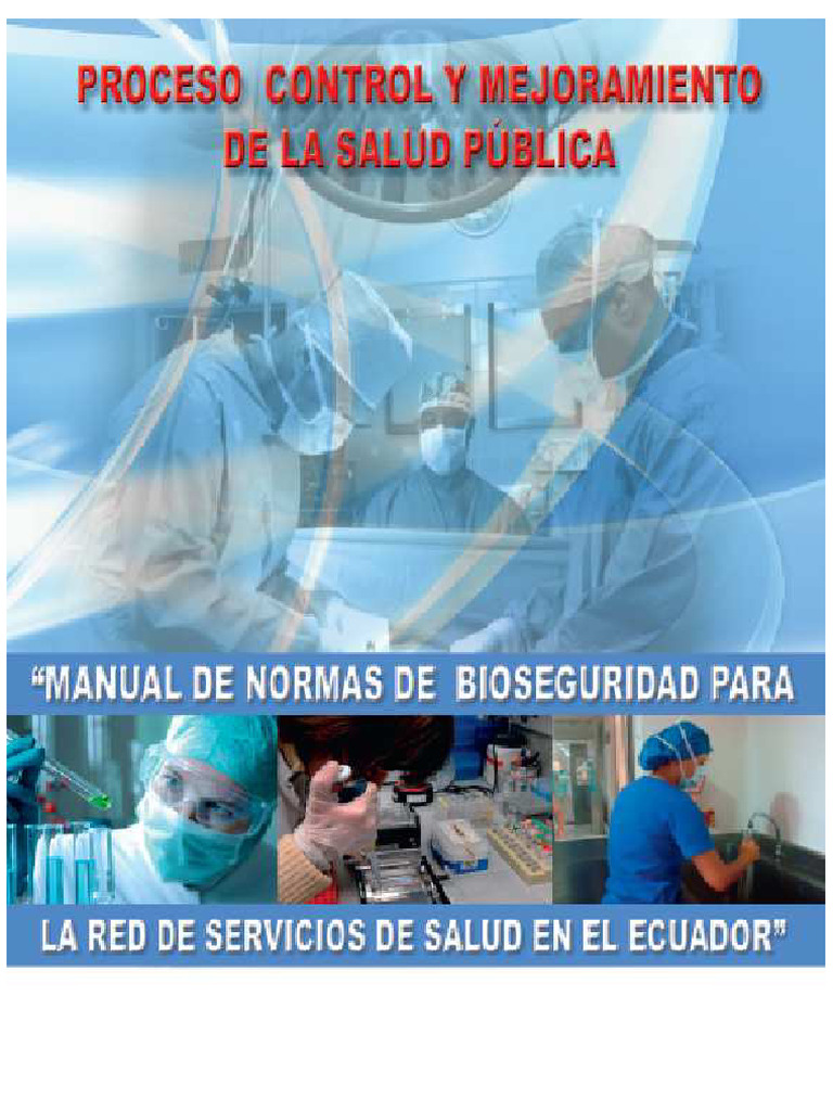 MANUAL DE BIOSEGURIDAD HOSPITALARIA Corr | PDF | Lavado de manos | Residuos