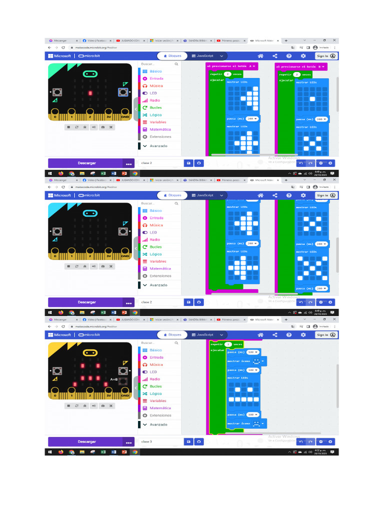 pruebas carita, chulito y equis | PDF