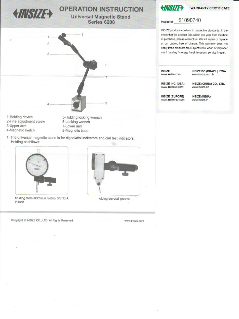 Base Magnetica - INSIZE | PDF