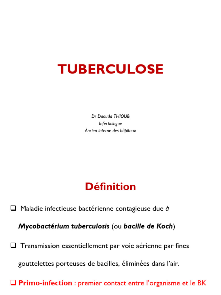 Comprendre la tuberculose : enjeux et traitement | PDF | Tuberculose ...