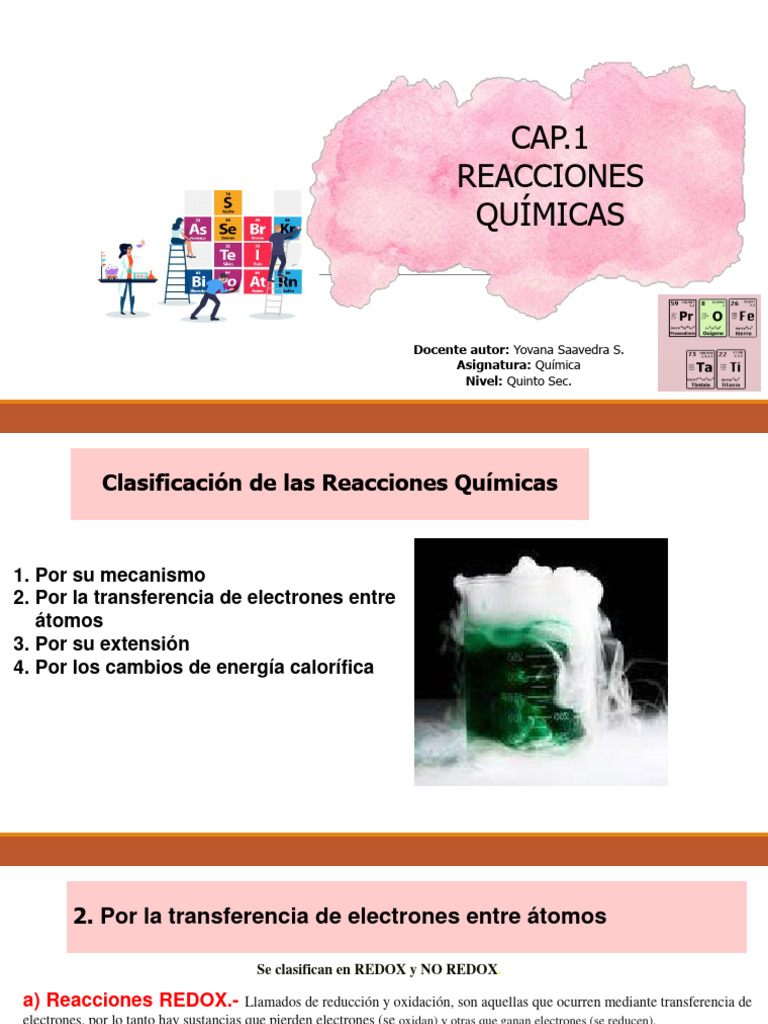 Reacciones-Químicas SEGUNDA PARTE | PDF | Combustión | Redox