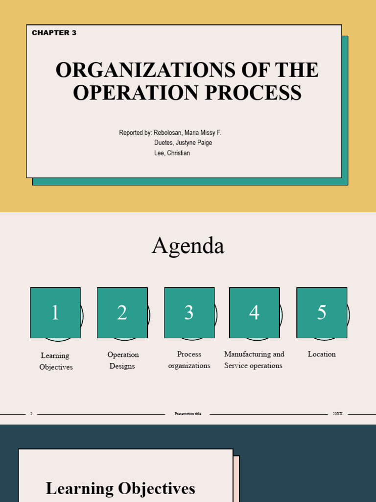 G6 Organizations of The Operation Process | PDF | Labour Economics ...