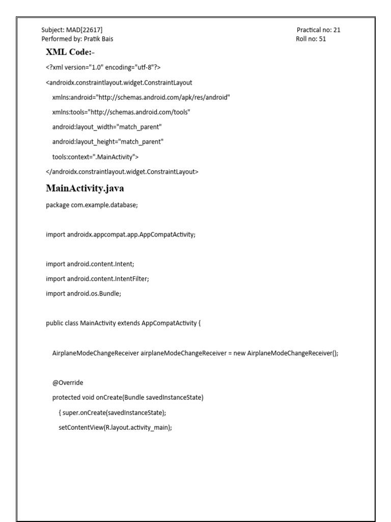 Mad 21 | PDF | Android (Operating System) | Computer Programming