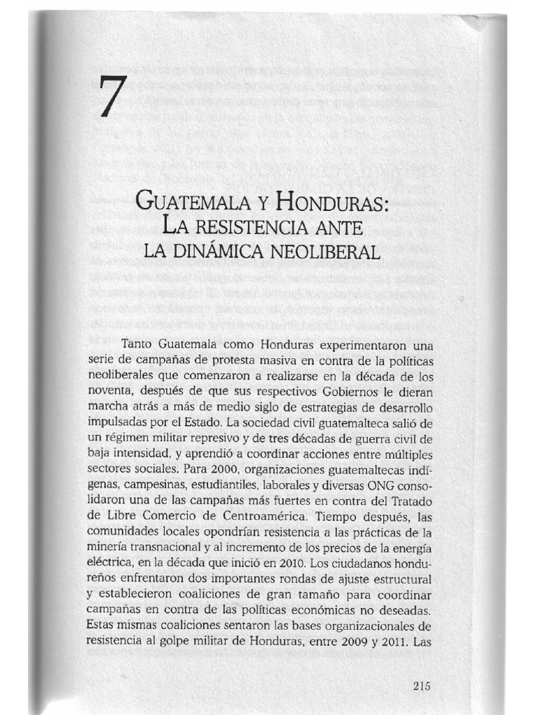 P. Almeida - Neoliberalismo y Mov. Populares en CA - Cap 7 Pp. 215-246 ...