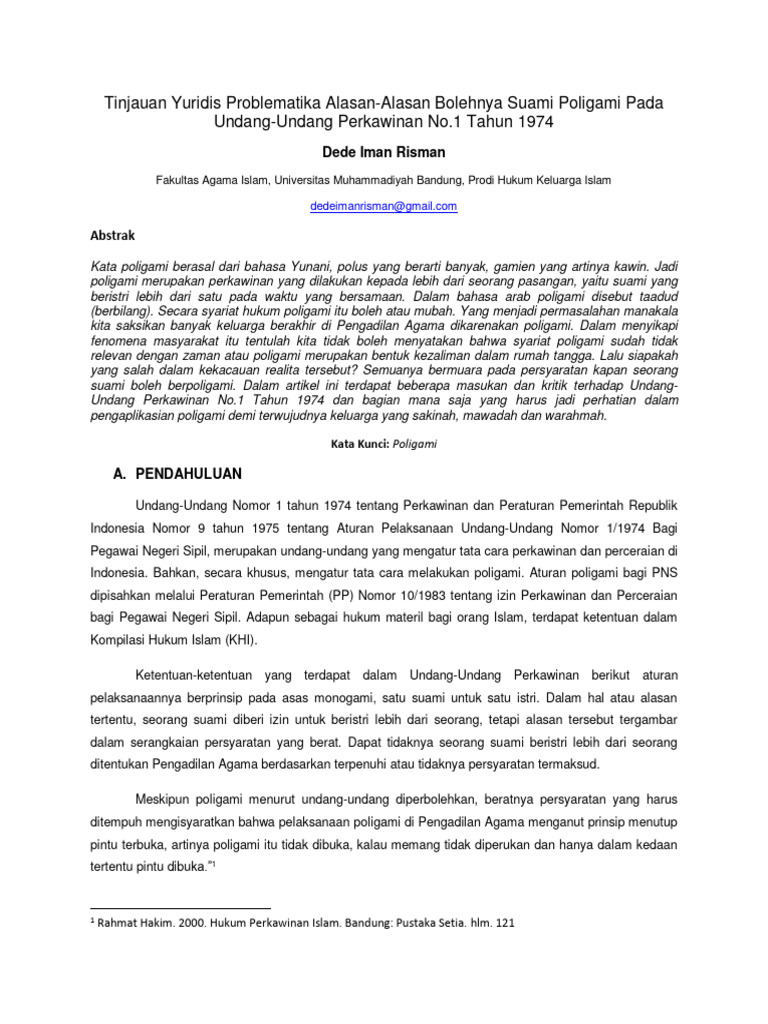 Tugas Makalah Tafsir Ayat Dan Hadits Ahkam-Dede Iman Risman-Semester 3 HKI22 | PDF