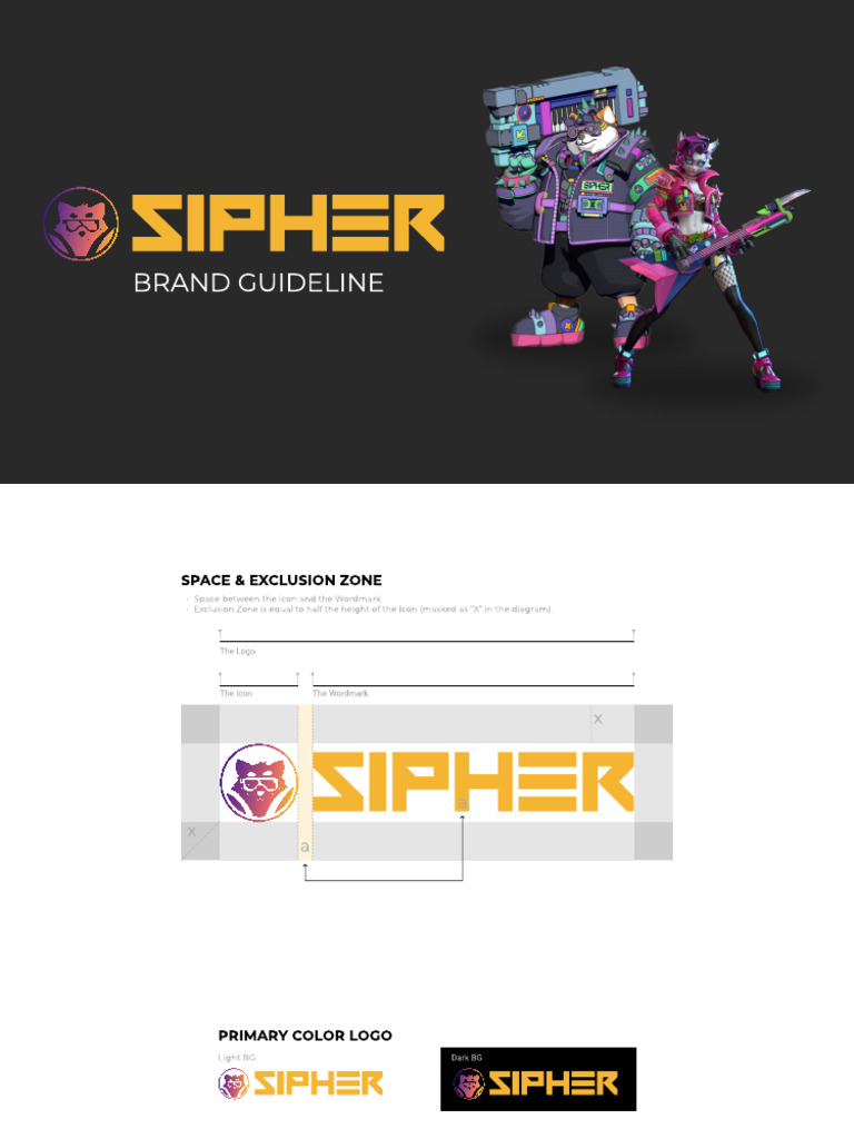 Sipher - Brand Guideline | PDF | Typefaces | Logos