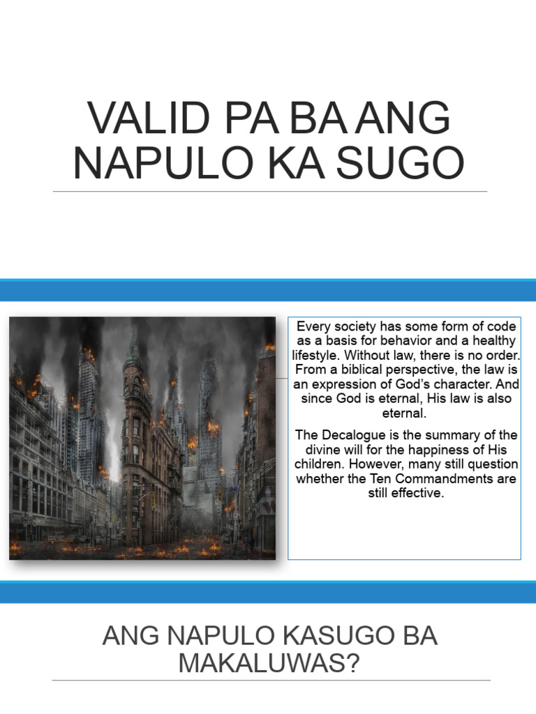 Are The Ten Commandments Still Valid | PDF