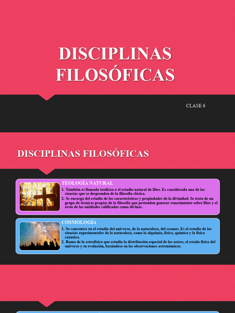 Disciplinas Filosóficas | Descargar gratis PDF | Axiología | Metafísica