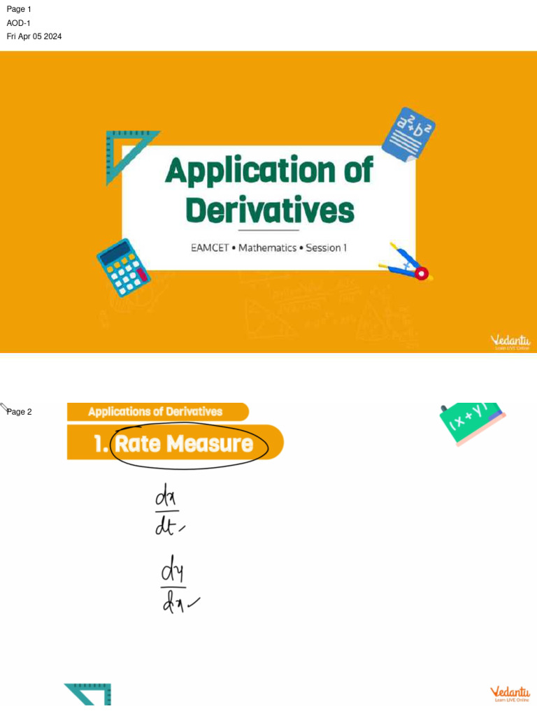 Application of Derivatives - 2 | PDF