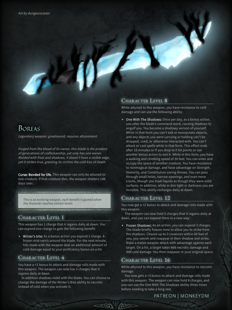 Boreas DnD 5e Homebrew | PDF