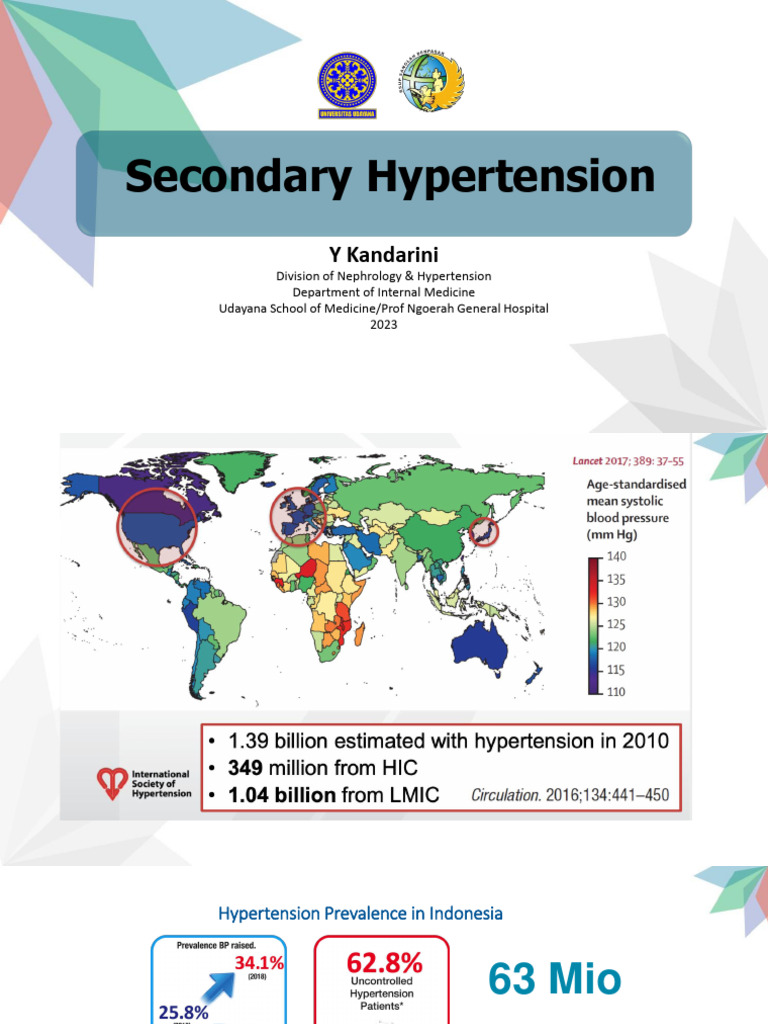 Lecture 7. Secondary Hypertension | PDF | Hypertension | Blood Pressure